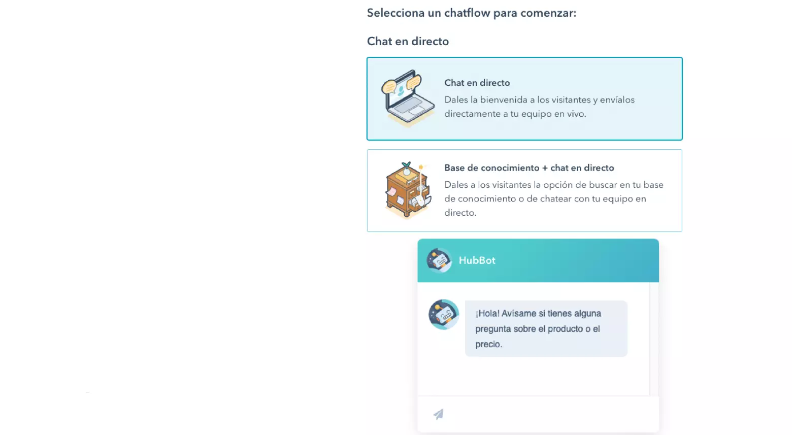 Creación de chatbots gratis en español | HubSpot